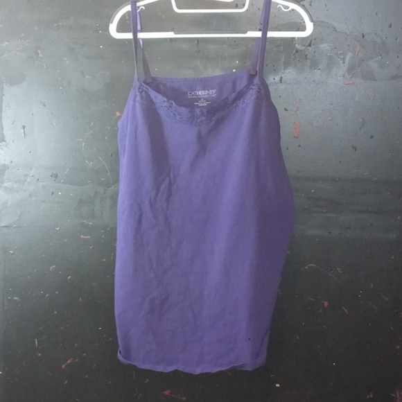 Catherines | Tops | Purple Spaghetti String Tank | Poshmark